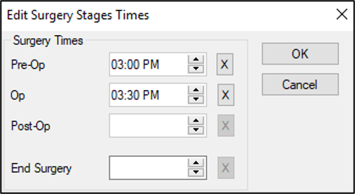Manage Surgery Stages