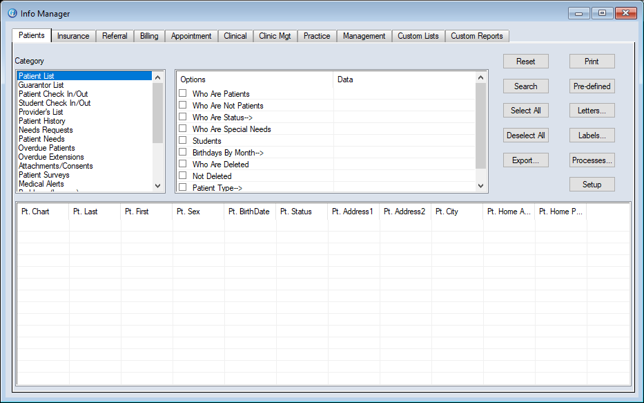 Info Manager Overview