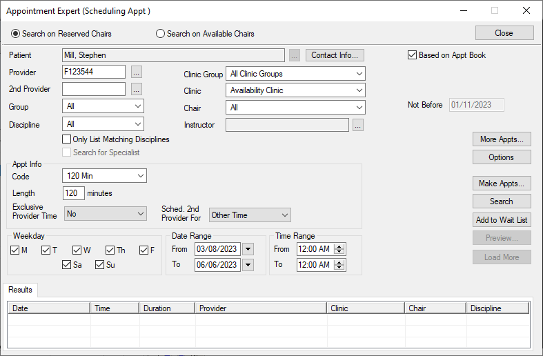 Manage Pending Appointments