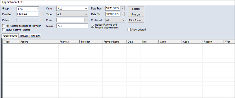 Schedule Appointments