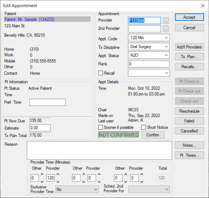 Manage Pending Appointments