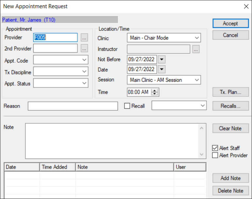 Scheduler Tabs