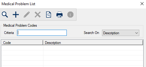 Medical Problem List