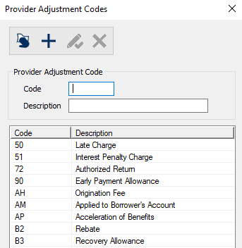 Provider Level Adjustments