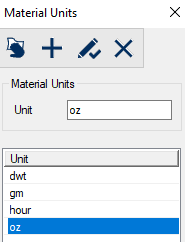 Material Units