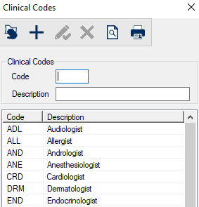 Clinical Codes