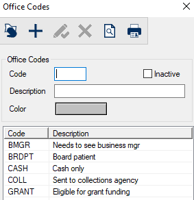 Office Codes