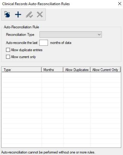 Clinical Records Auto-Reconciliation Rules