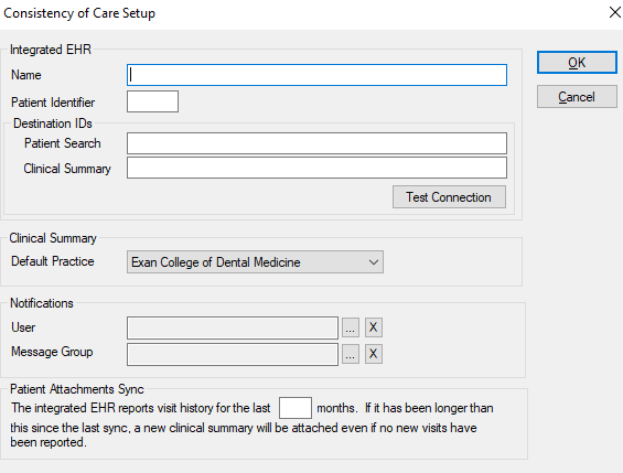 Consistency of Care Setup