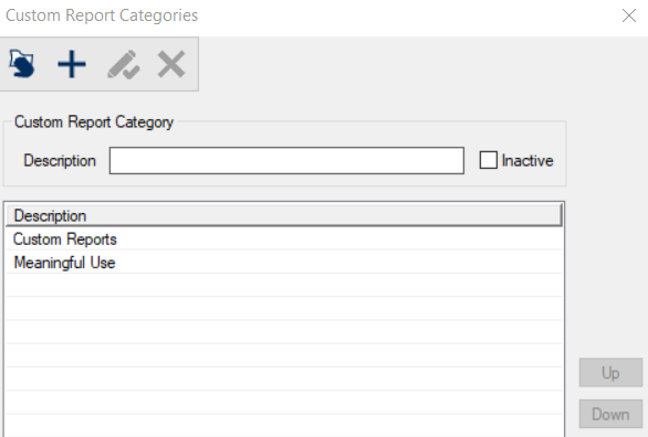 Custom Report Categories